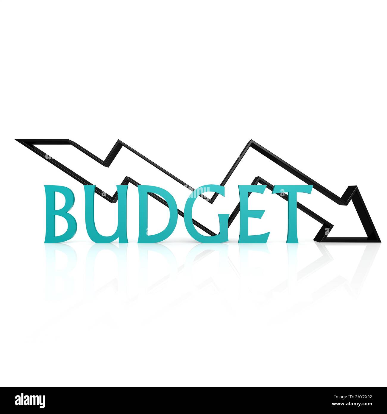 Arrow down inflation Cut Out Stock Images & Pictures - Alamy