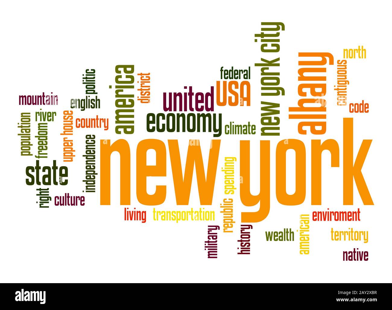 New York word cloud Stock Photo - Alamy