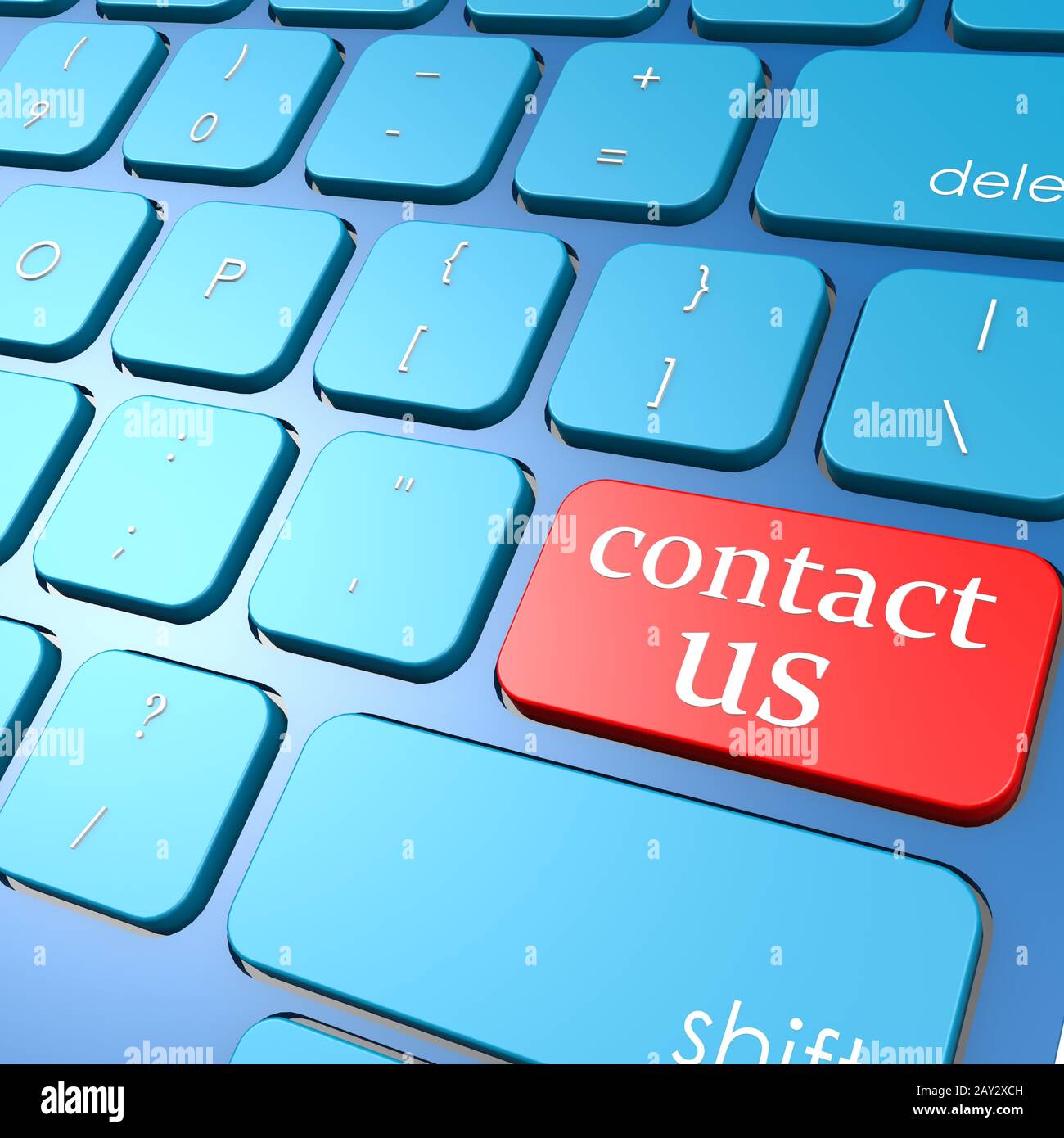 Contact us keyboard Stock Photo - Alamy