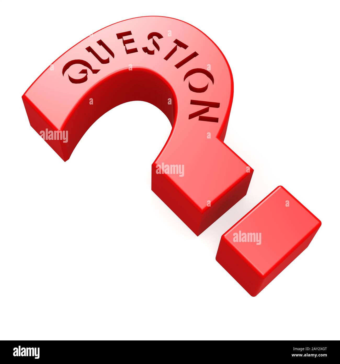 Red question mark Stock Photo - Alamy