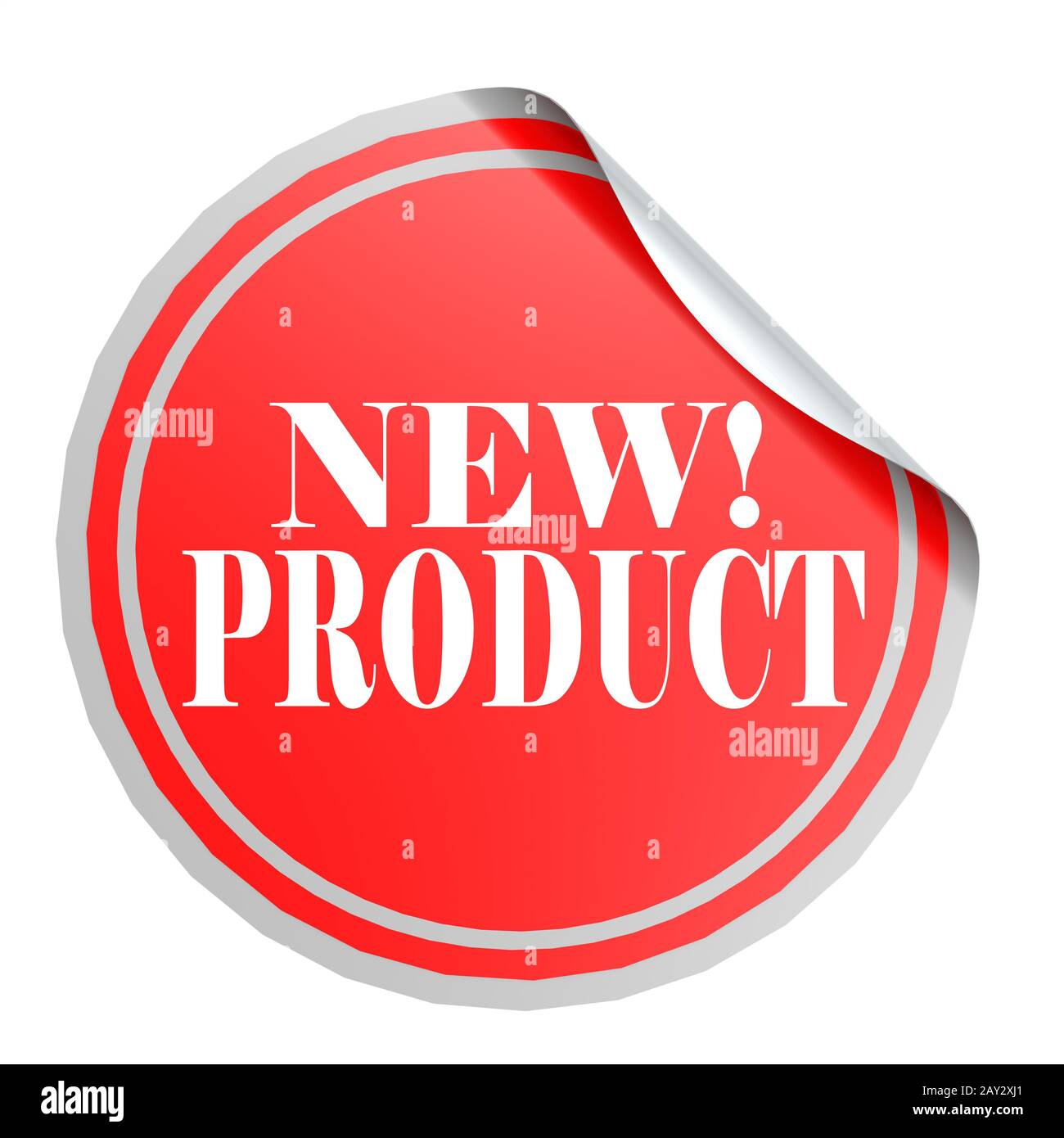 New product sign round Cut Out Stock Images & Pictures - Alamy
