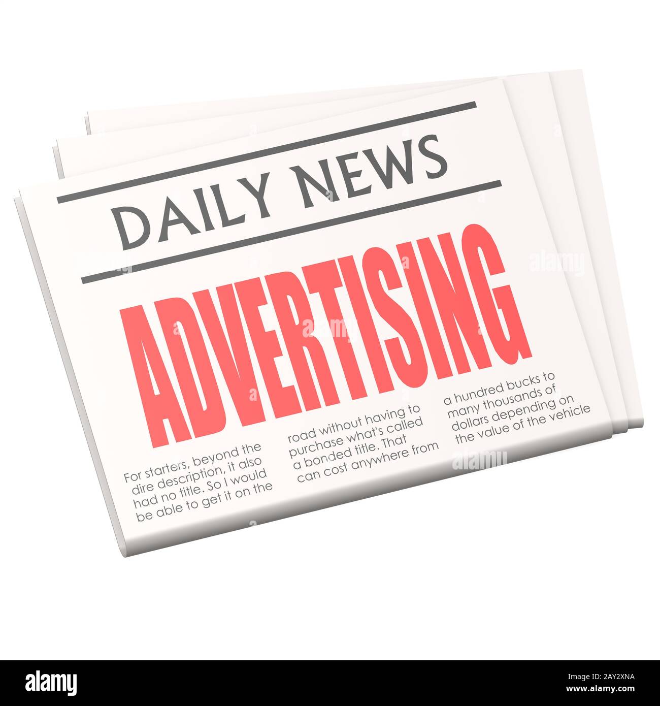 Newspaper advert for sale hi-res stock photography and images - Alamy