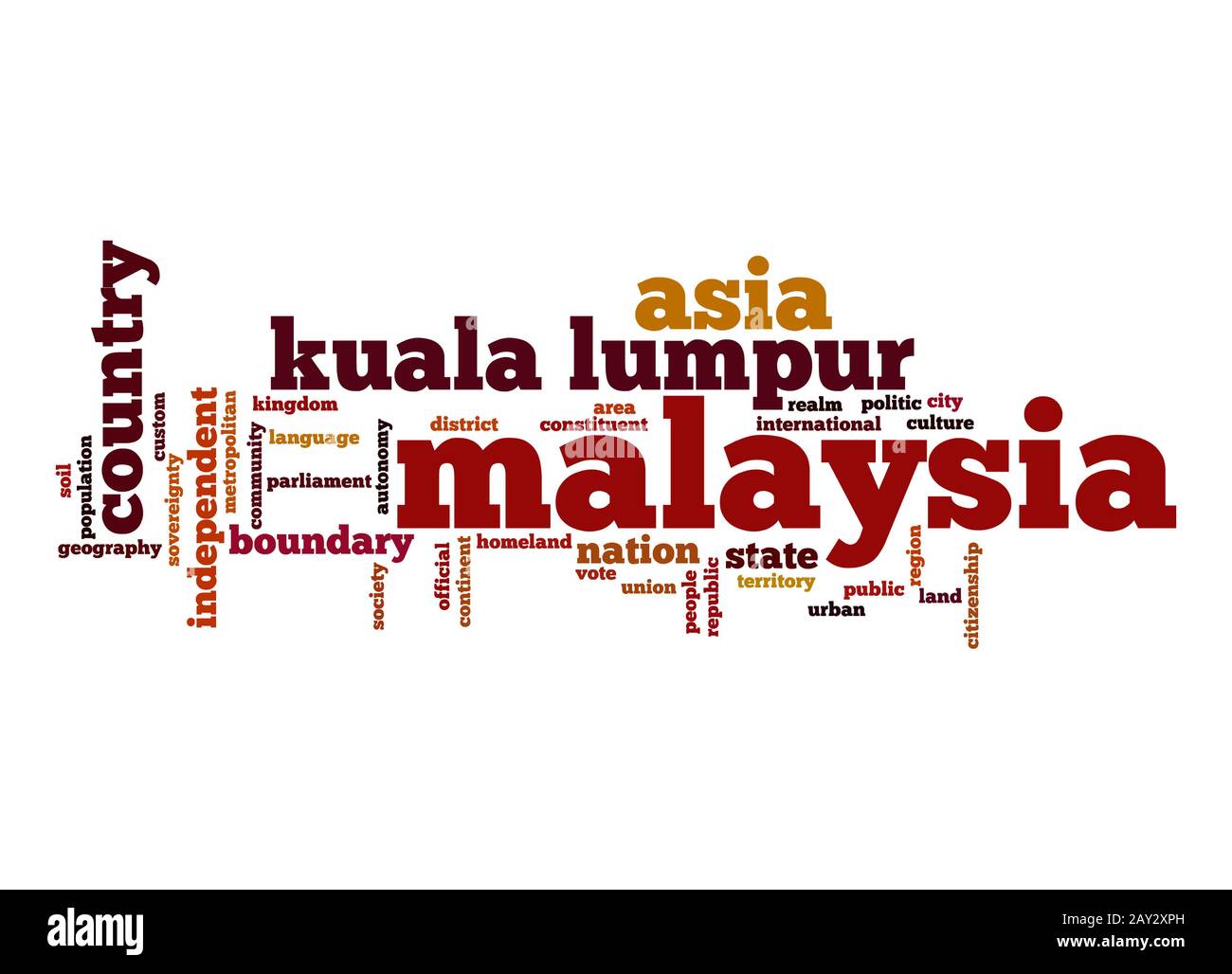 Malaysia word cloud Stock Photo - Alamy