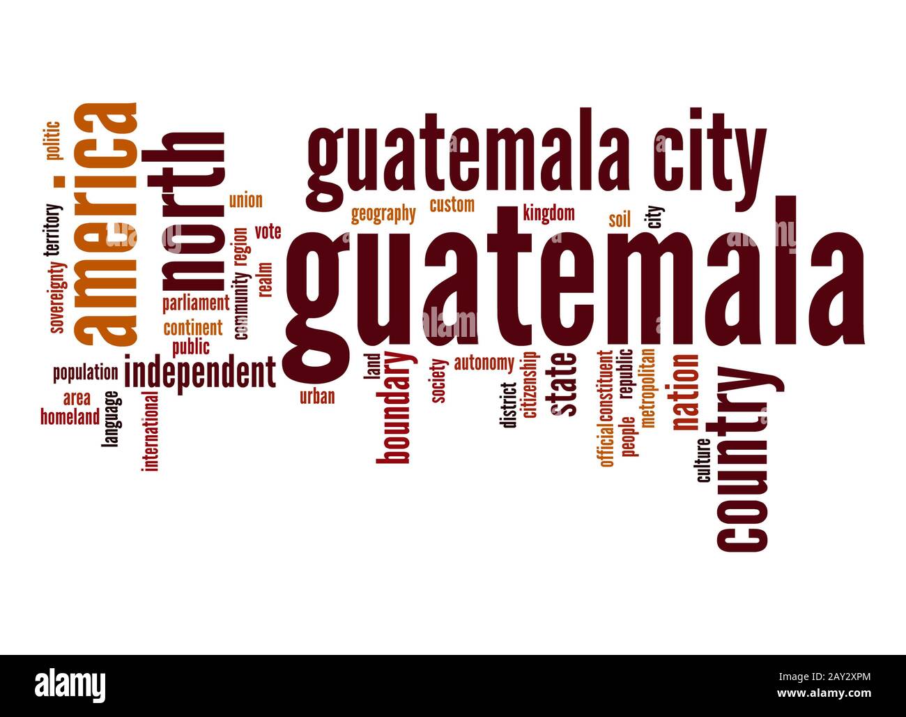 Guatemala word cloud Stock Photo - Alamy