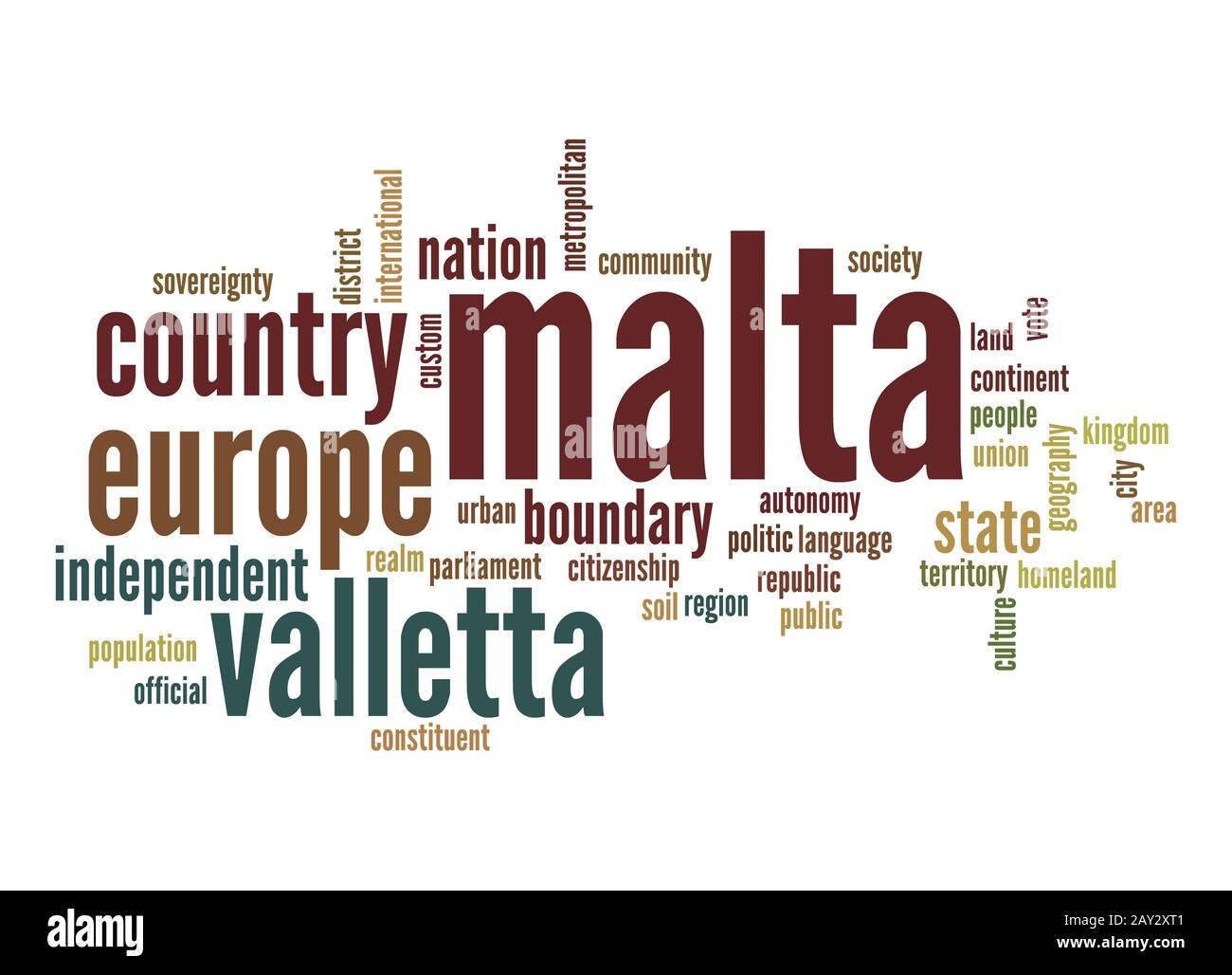 Malta word cloud Stock Photo - Alamy