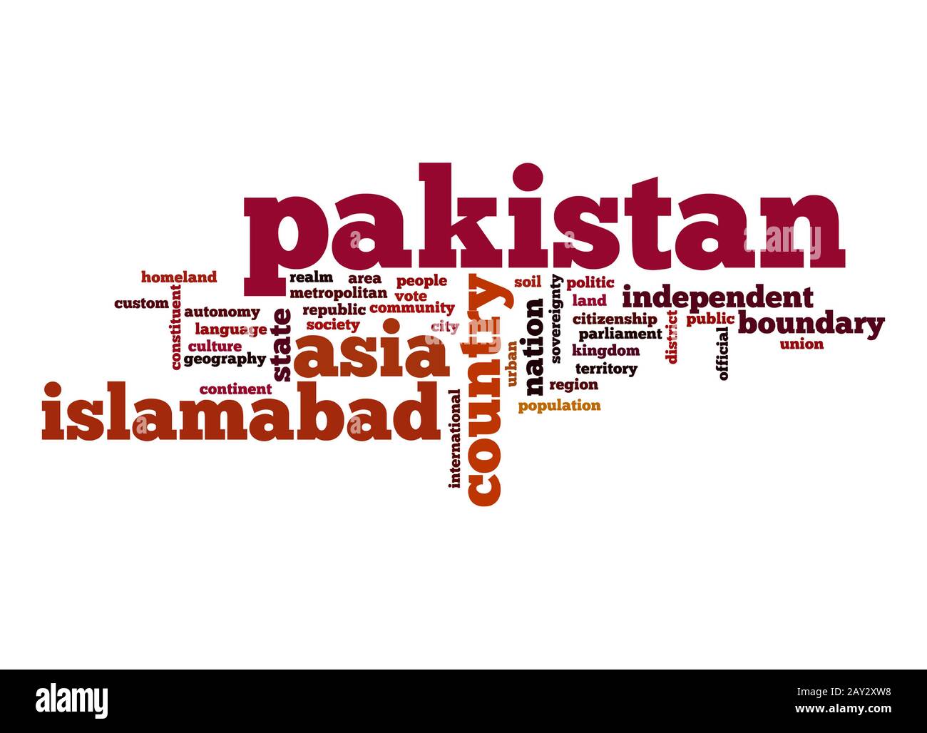 Pakistan word cloud Stock Photo - Alamy