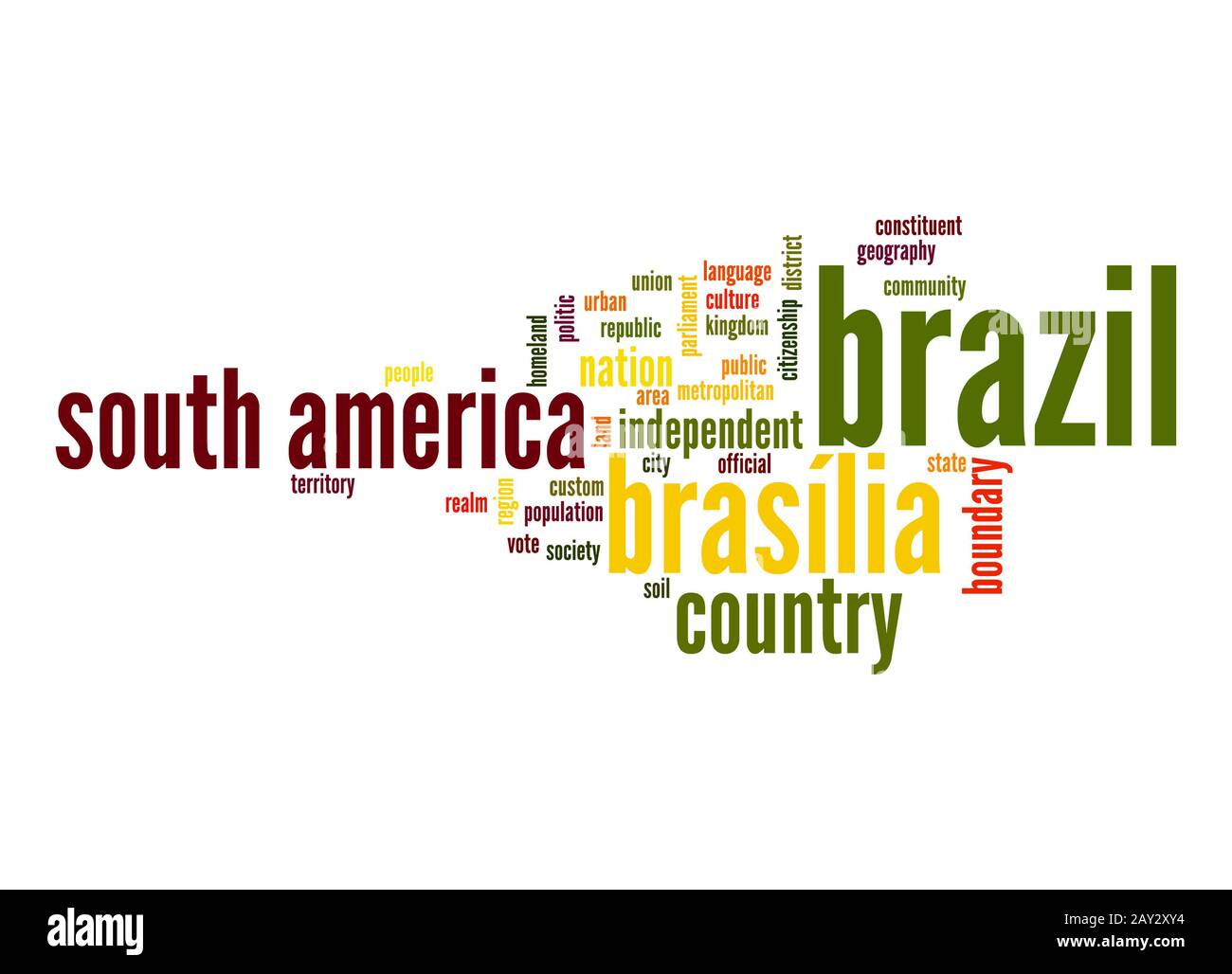 Brazil word hi-res stock photography and images - Alamy