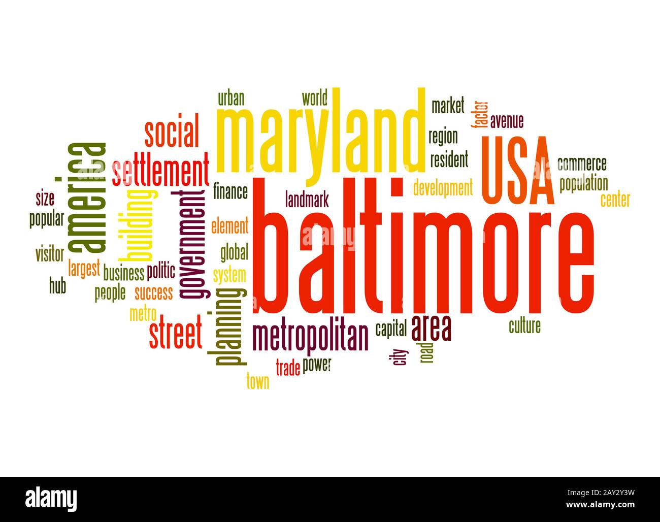 Boston word cloud Stock Photo - Alamy