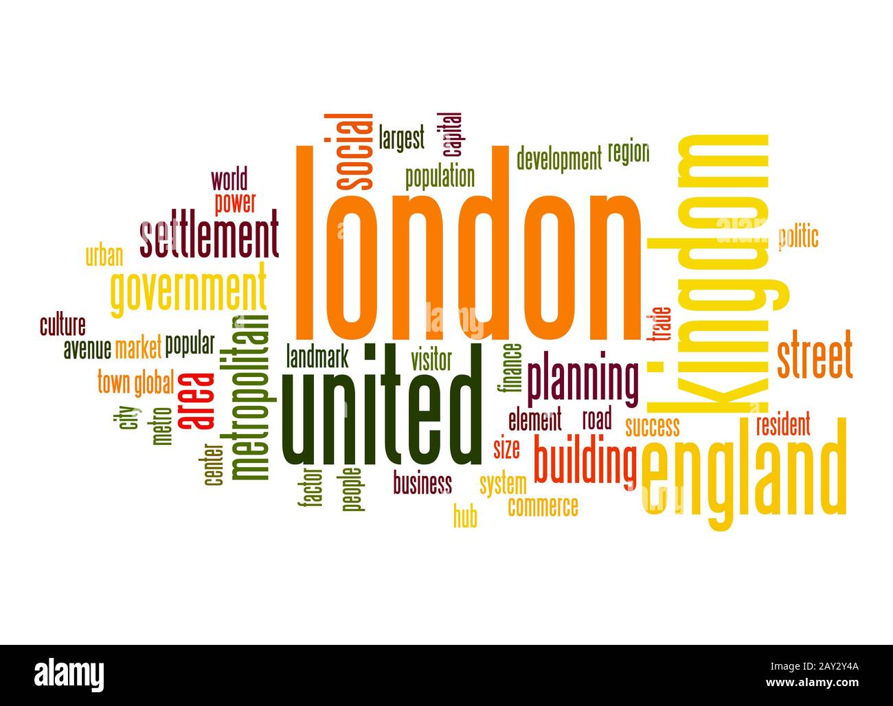 London word cloud Stock Photo - Alamy