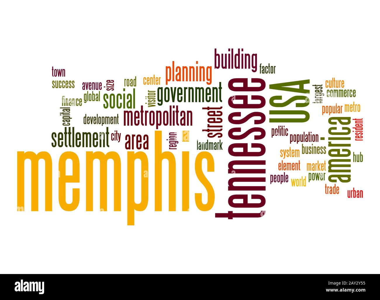 Memphis word cloud Stock Photo - Alamy
