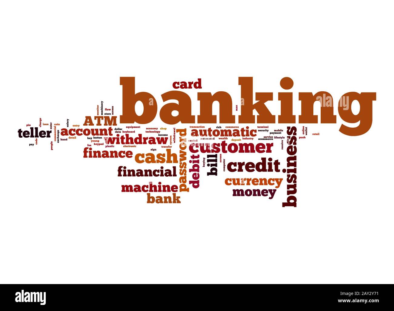 Banking word cloud Stock Photo - Alamy