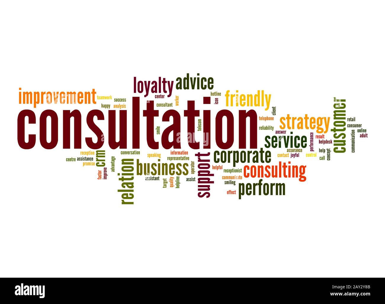 Consultation word cloud Stock Photo - Alamy