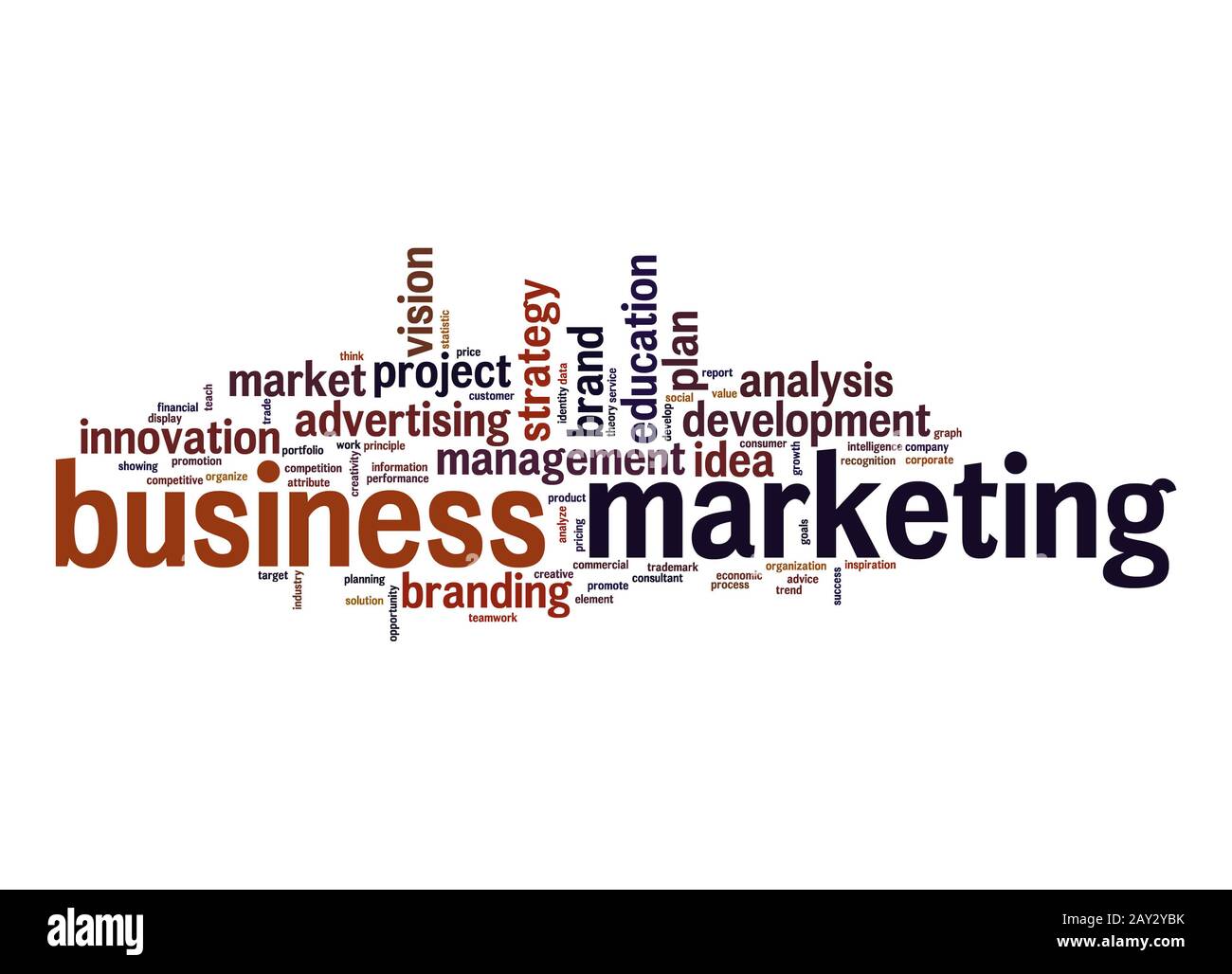 Business marketing word cloud Stock Photo - Alamy