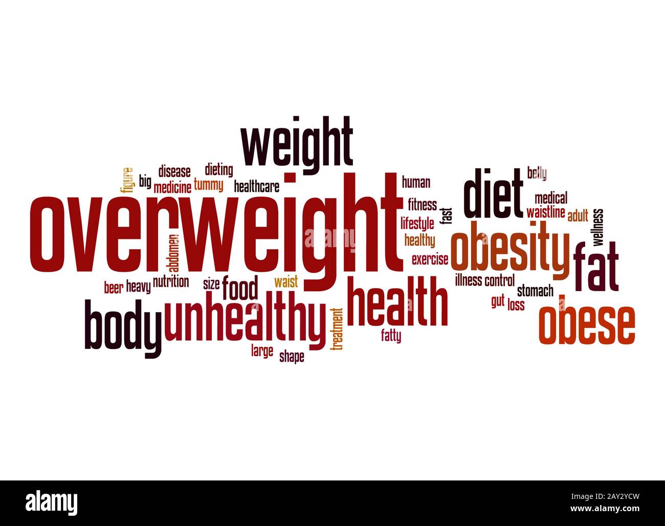 Obesity word Cut Out Stock Images & Pictures - Alamy