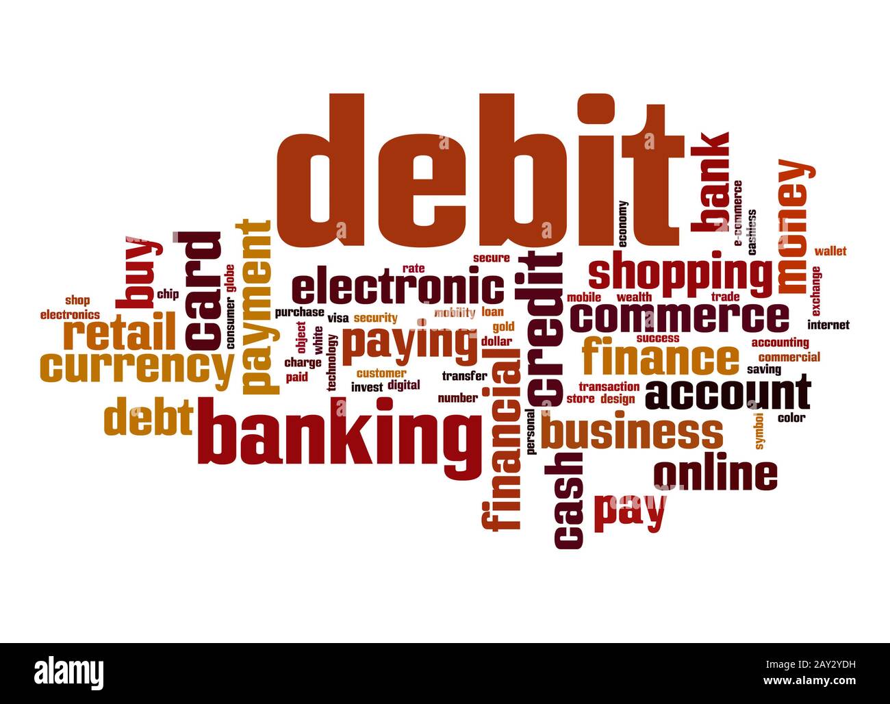 Debit word cloud Stock Photo - Alamy