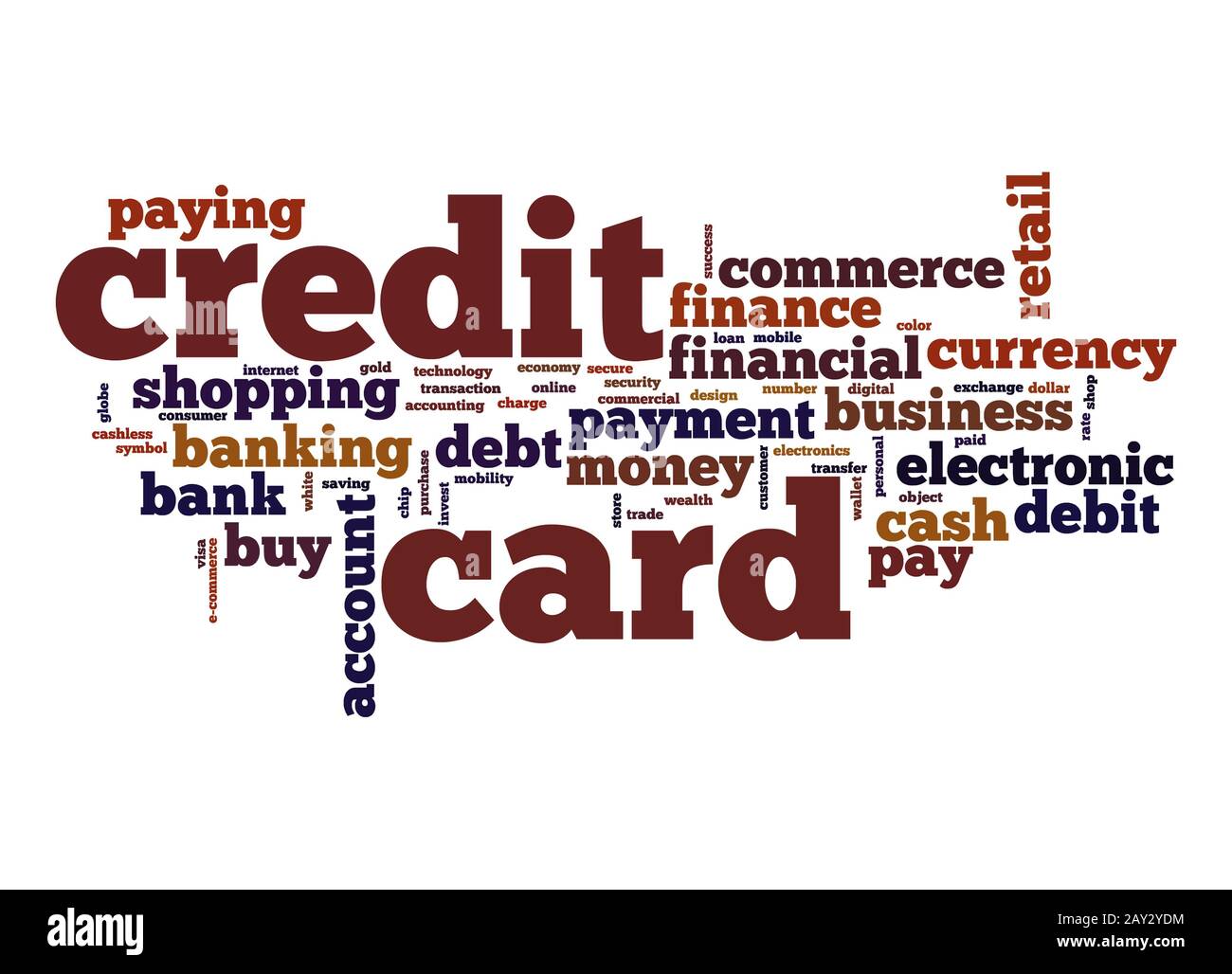 Credit card word cloud Stock Photo - Alamy
