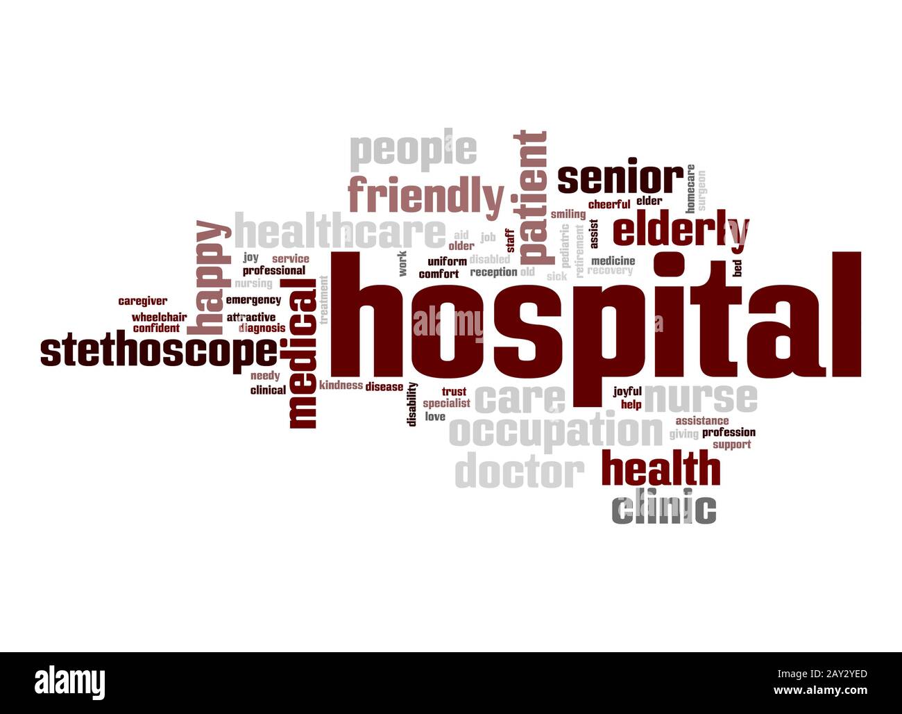 Hospital word hi-res stock photography and images - Alamy