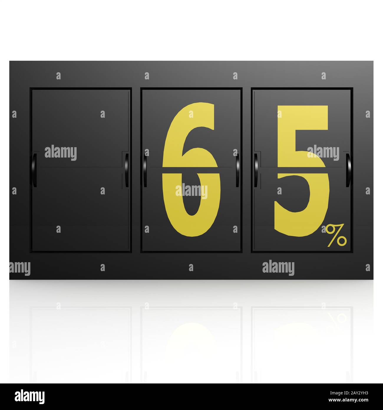 Airport display board 65 percent Stock Photo - Alamy
