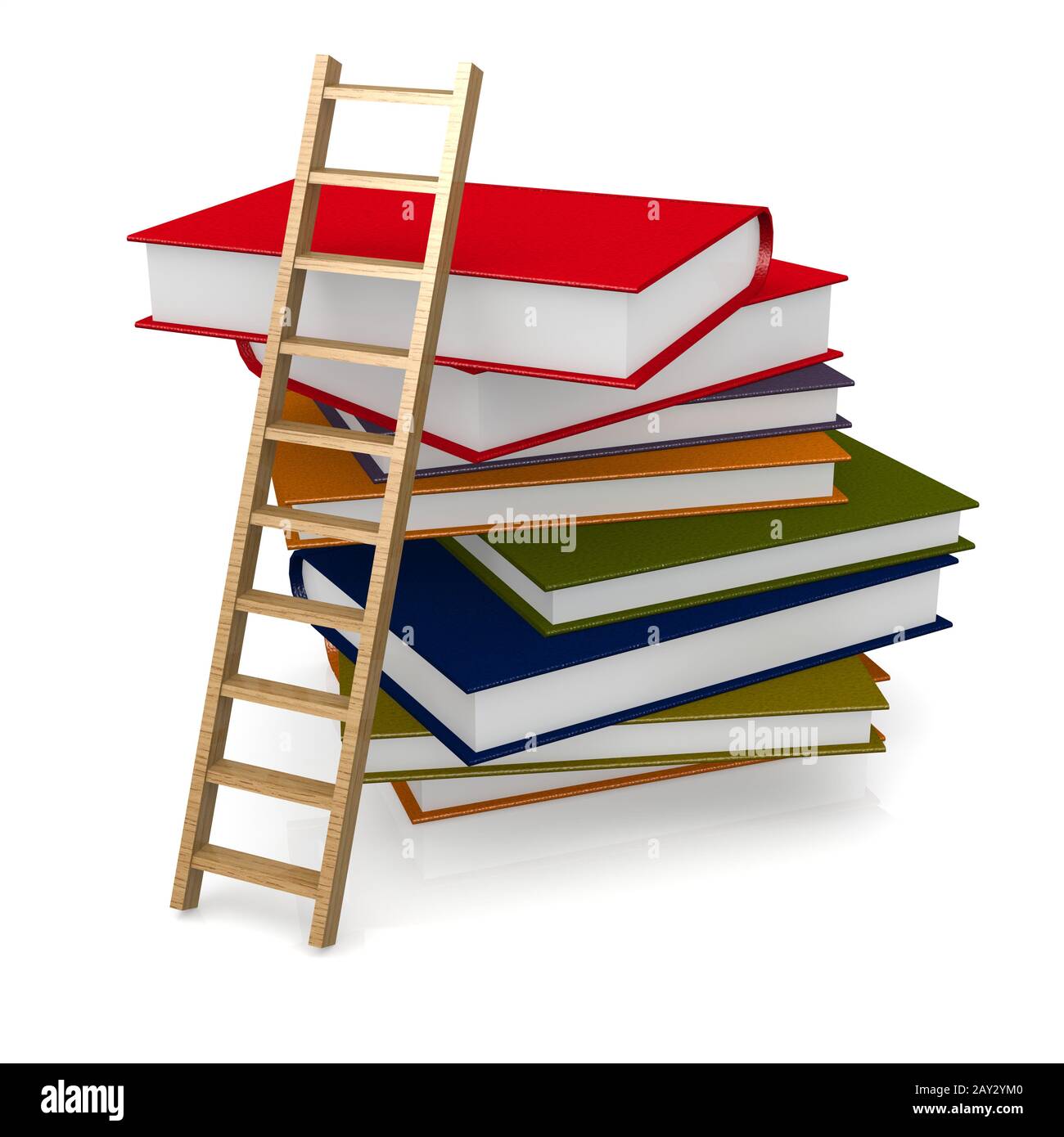 Library ladder reading Cut Out Stock Images & Pictures - Alamy