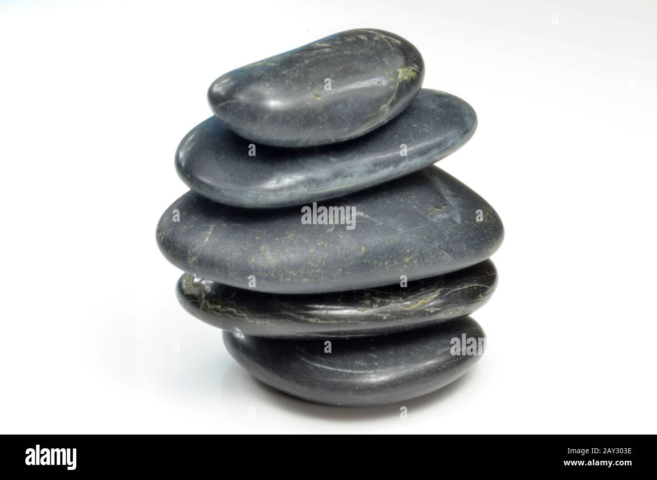 Stack of black stones Stock Photo - Alamy