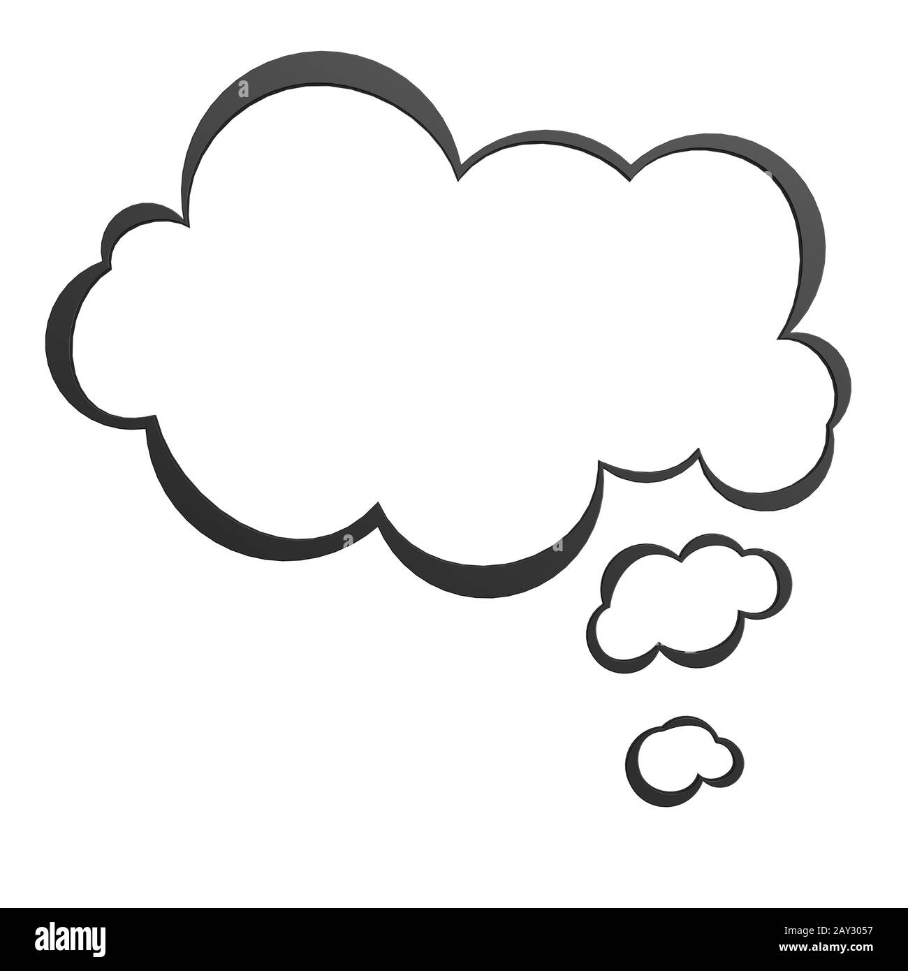 Speech bubble thought Stock Photo - Alamy