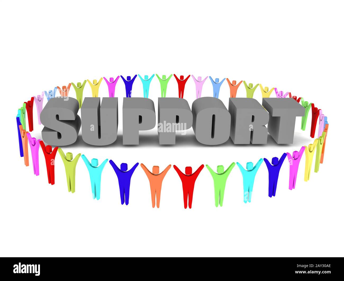 Social network support Cut Out Stock Images & Pictures - Alamy
