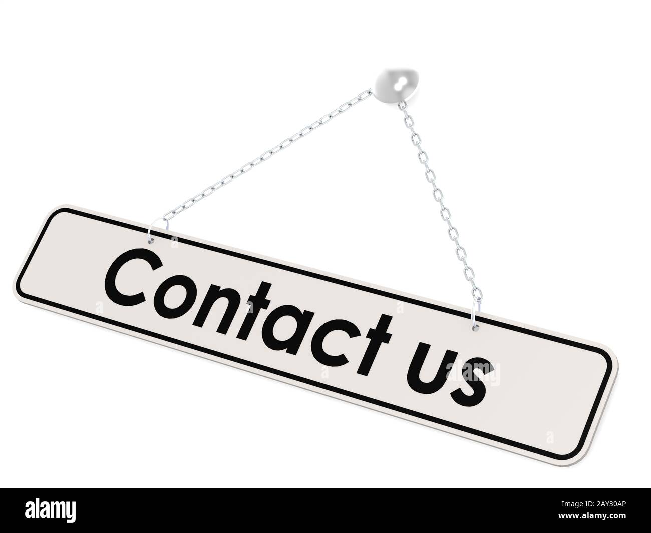 Contact us banner Stock Photo - Alamy