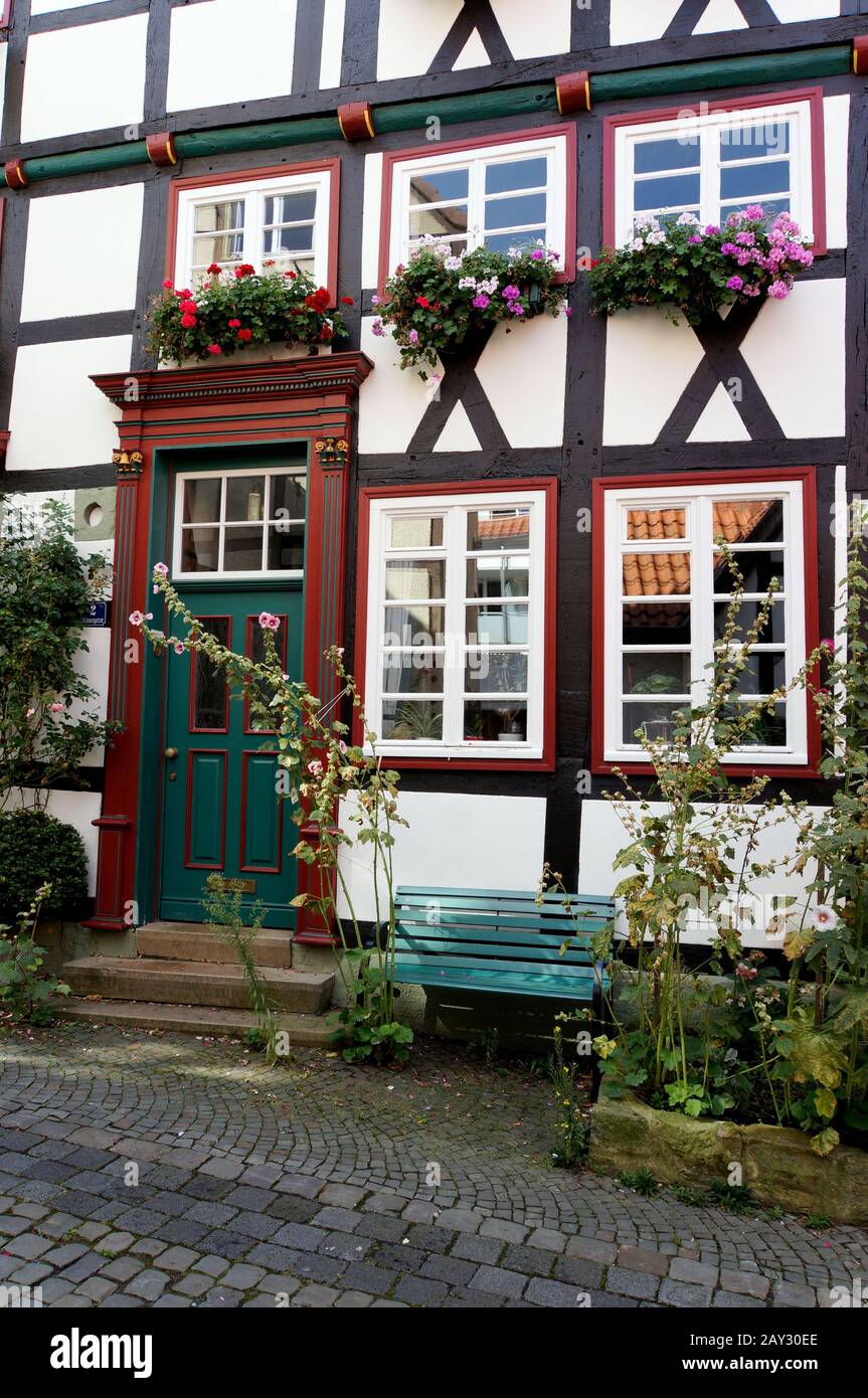 historical old town Werl Stock Photo - Alamy