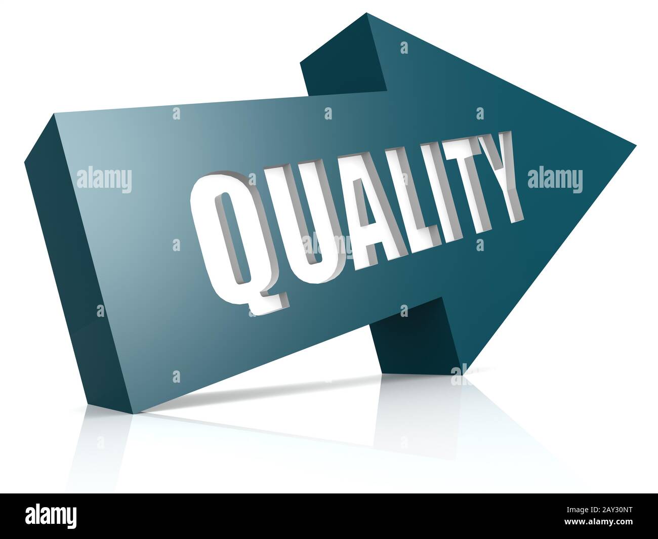 Quality blue arrow Stock Photo - Alamy