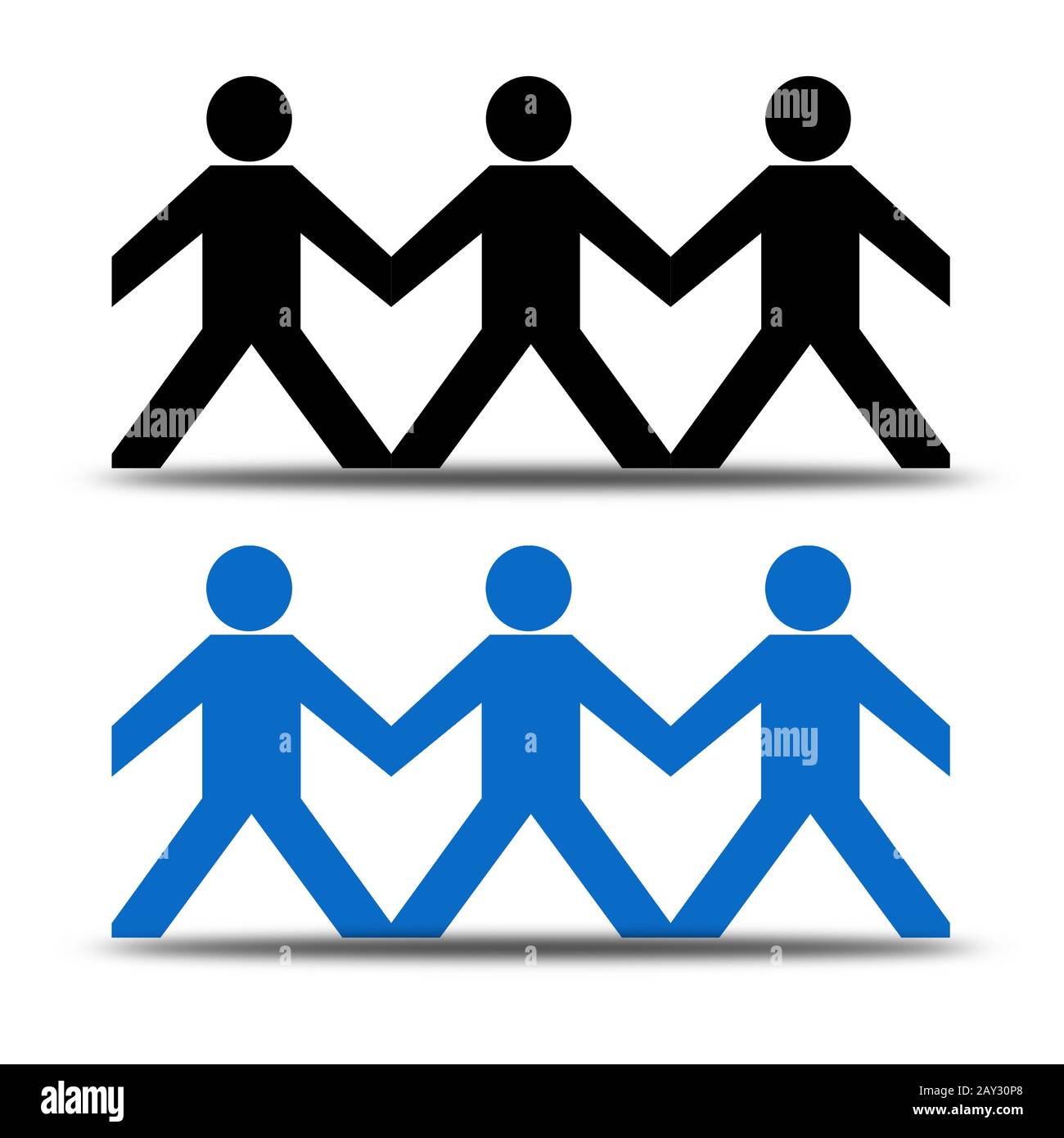 Hand in hand Stock Photo - Alamy