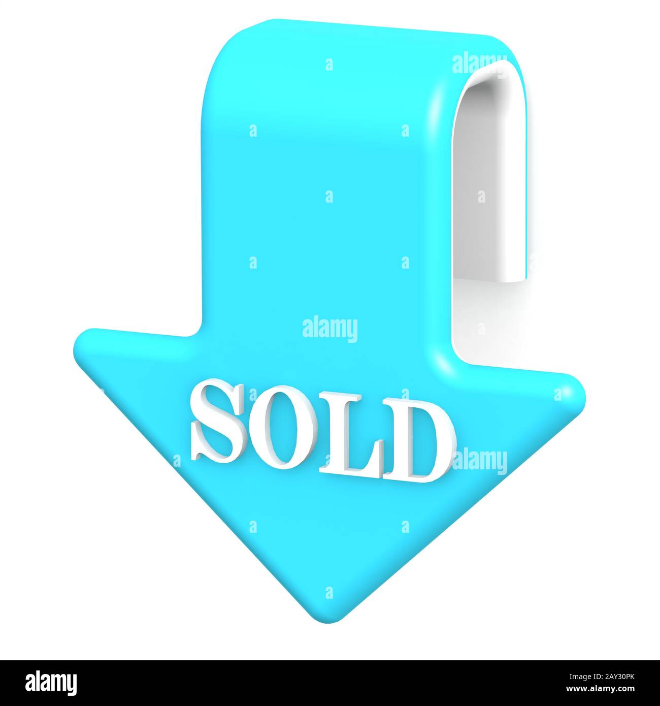 Blue sold badge hi-res stock photography and images - Alamy