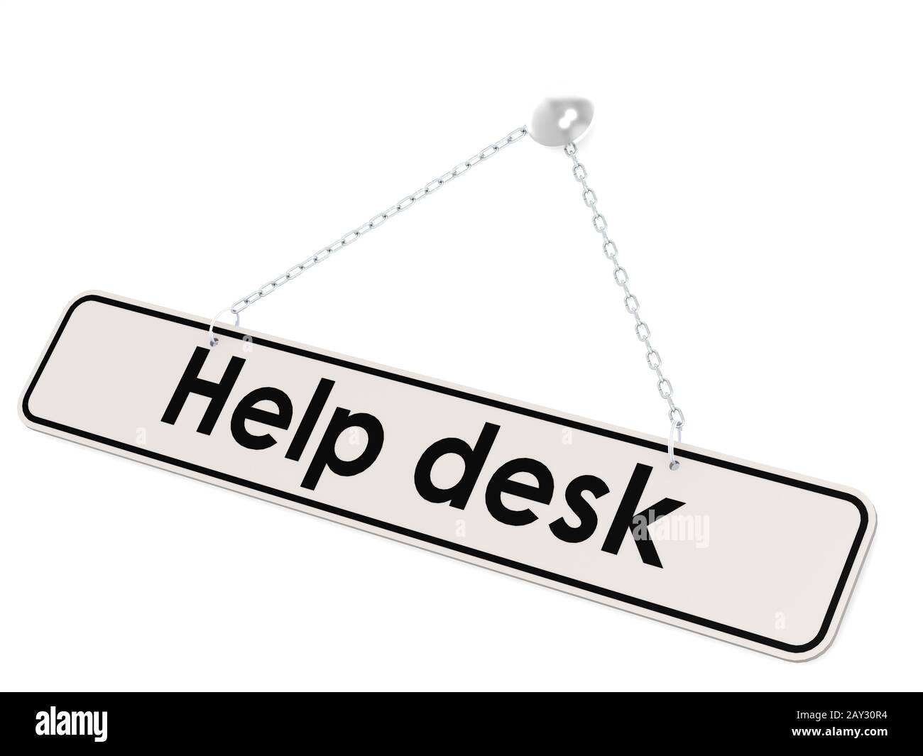 Help desk text concept Cut Out Stock Images & Pictures - Alamy