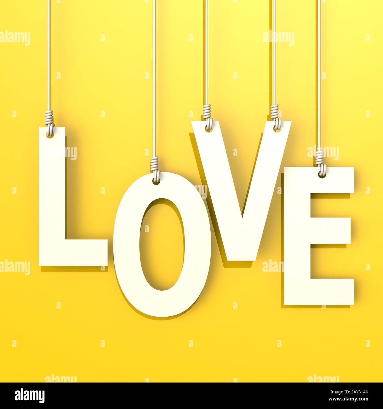 Love word in orange background Stock Photo - Alamy