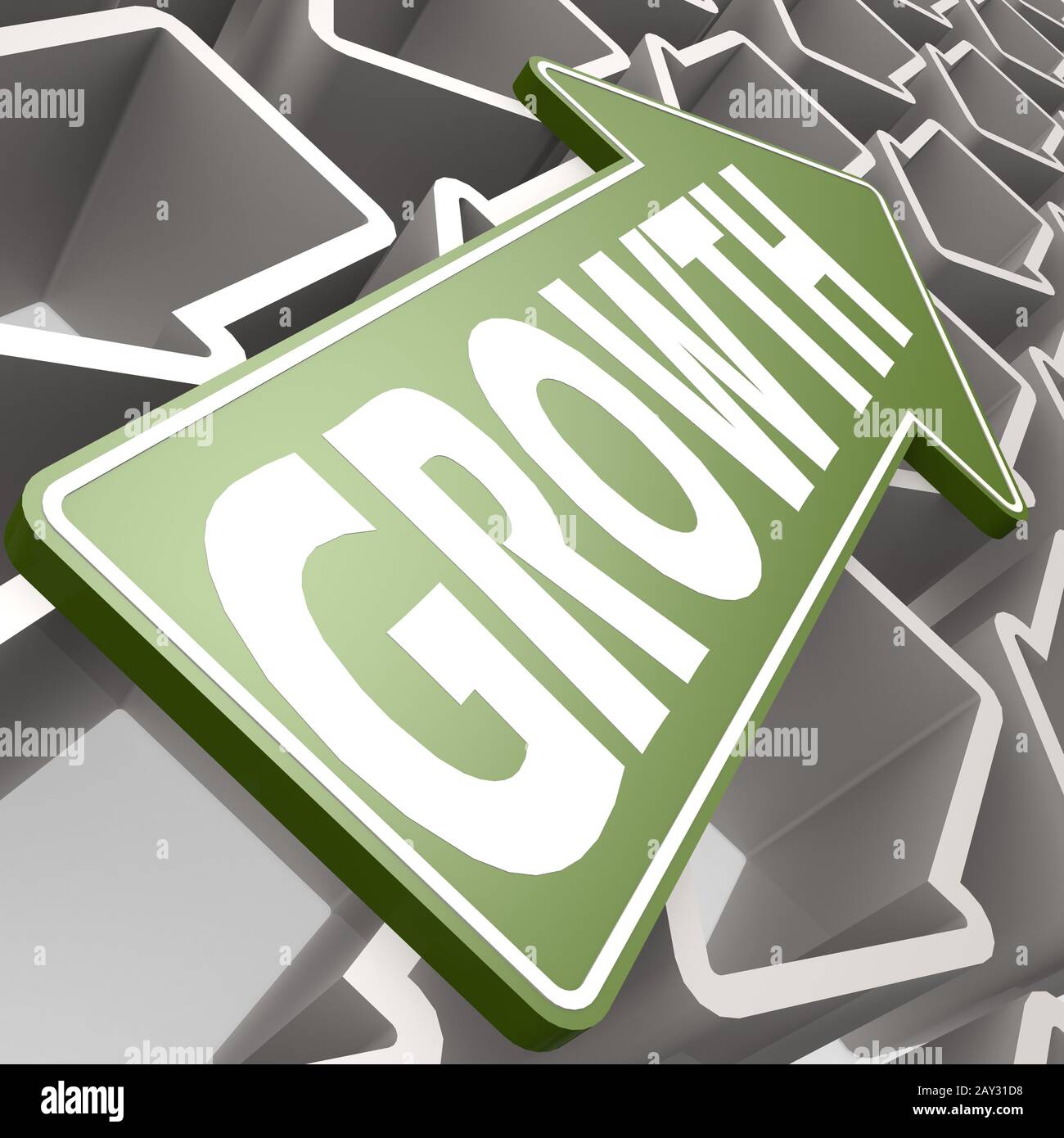 Growth green arrow Stock Photo - Alamy