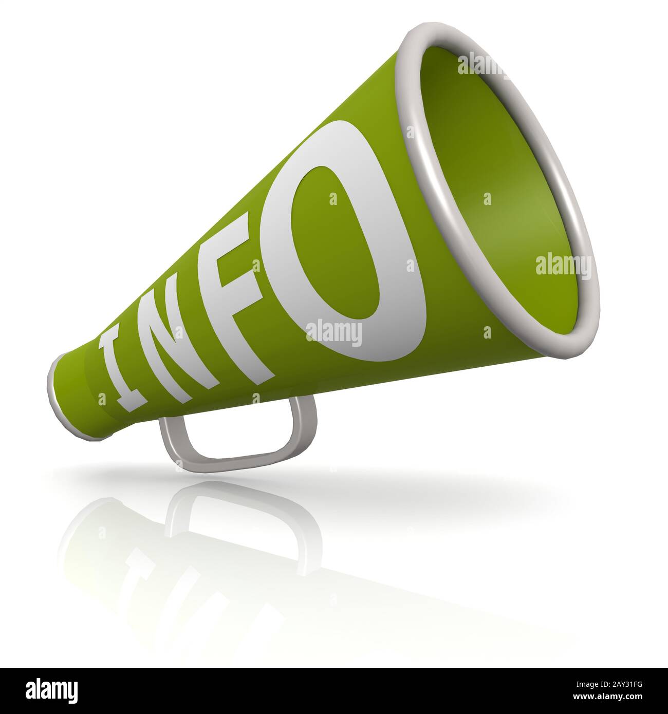 Green megaphone hi-res stock photography and images - Alamy