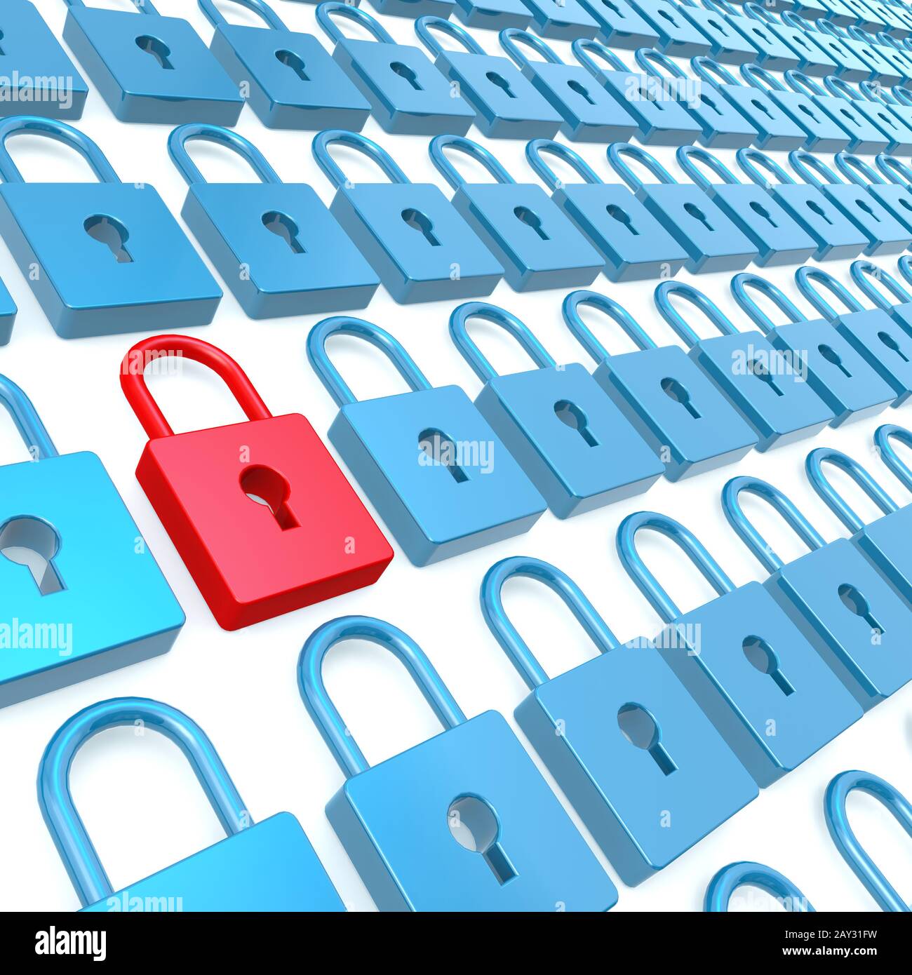 Blue pad lock hi-res stock photography and images - Alamy