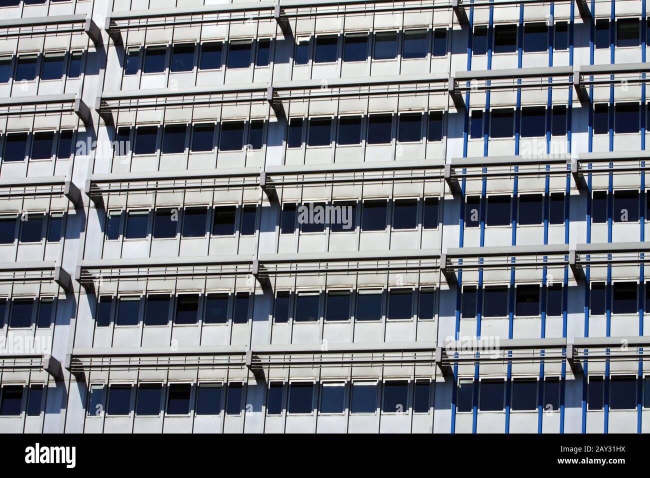 Facade with sun protection Stock Photo - Alamy