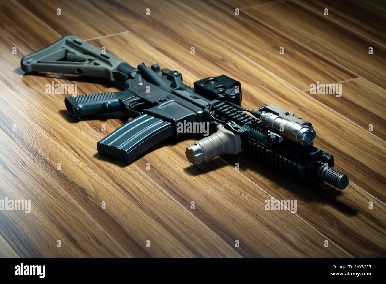Black rifle hi-res stock photography and images - Alamy