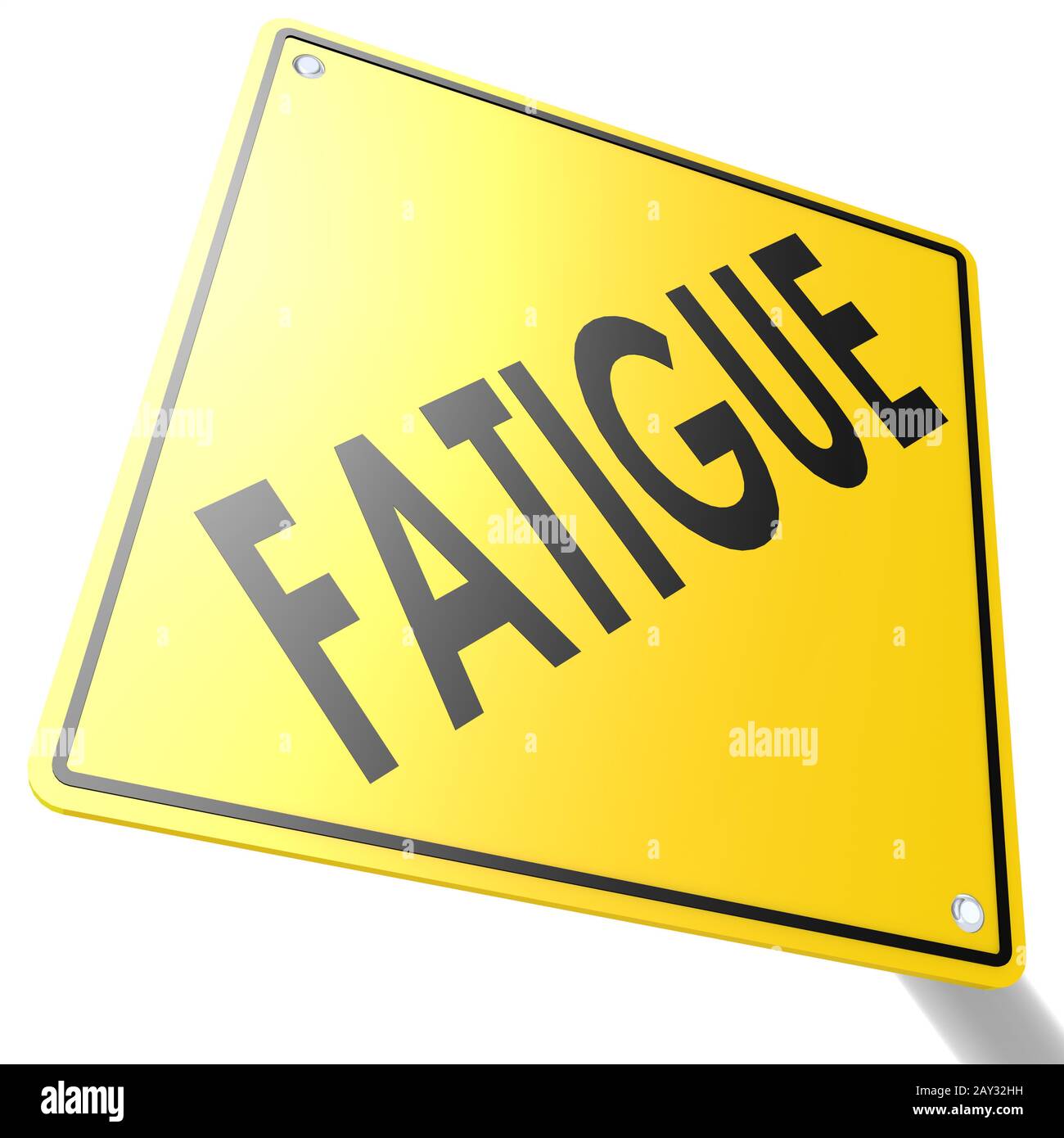 Road sign with fatigue Stock Photo - Alamy