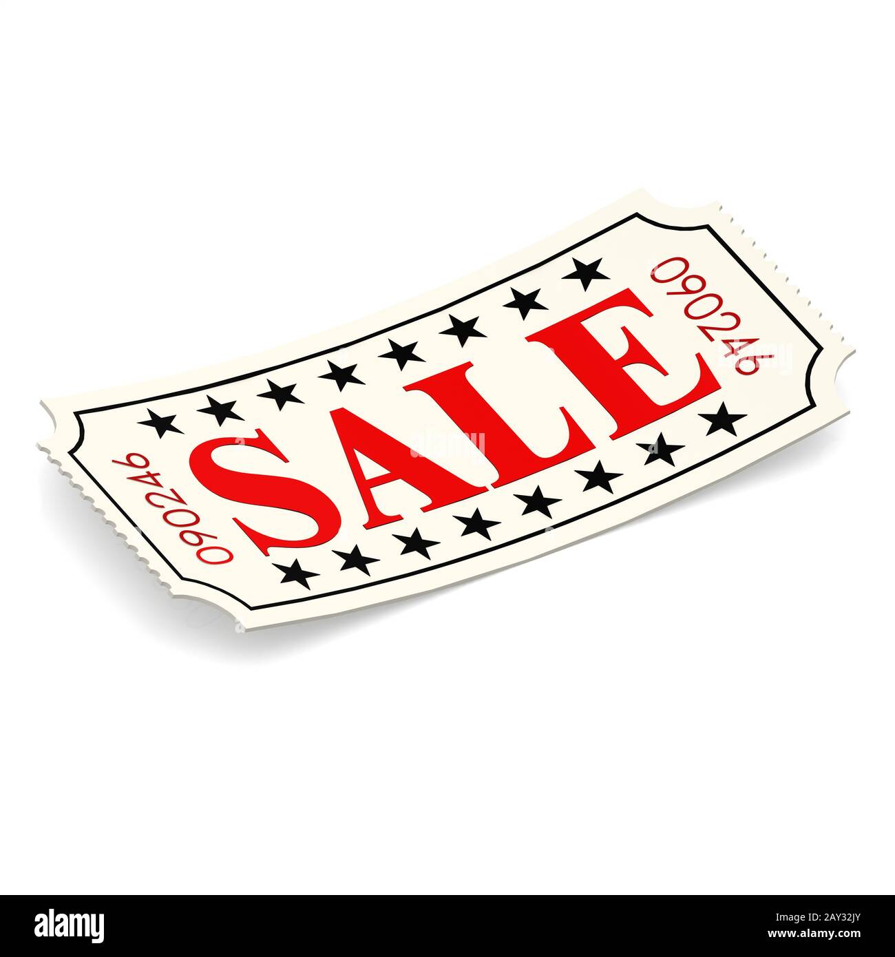 Discount ticket icon on Cut Out Stock Images & Pictures - Alamy