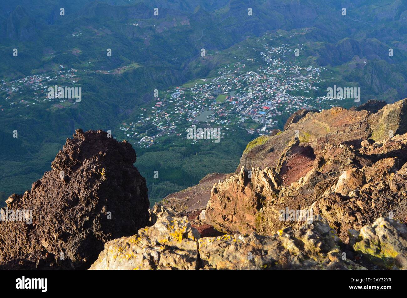 Reunion island highest point hi-res stock photography and images - Alamy