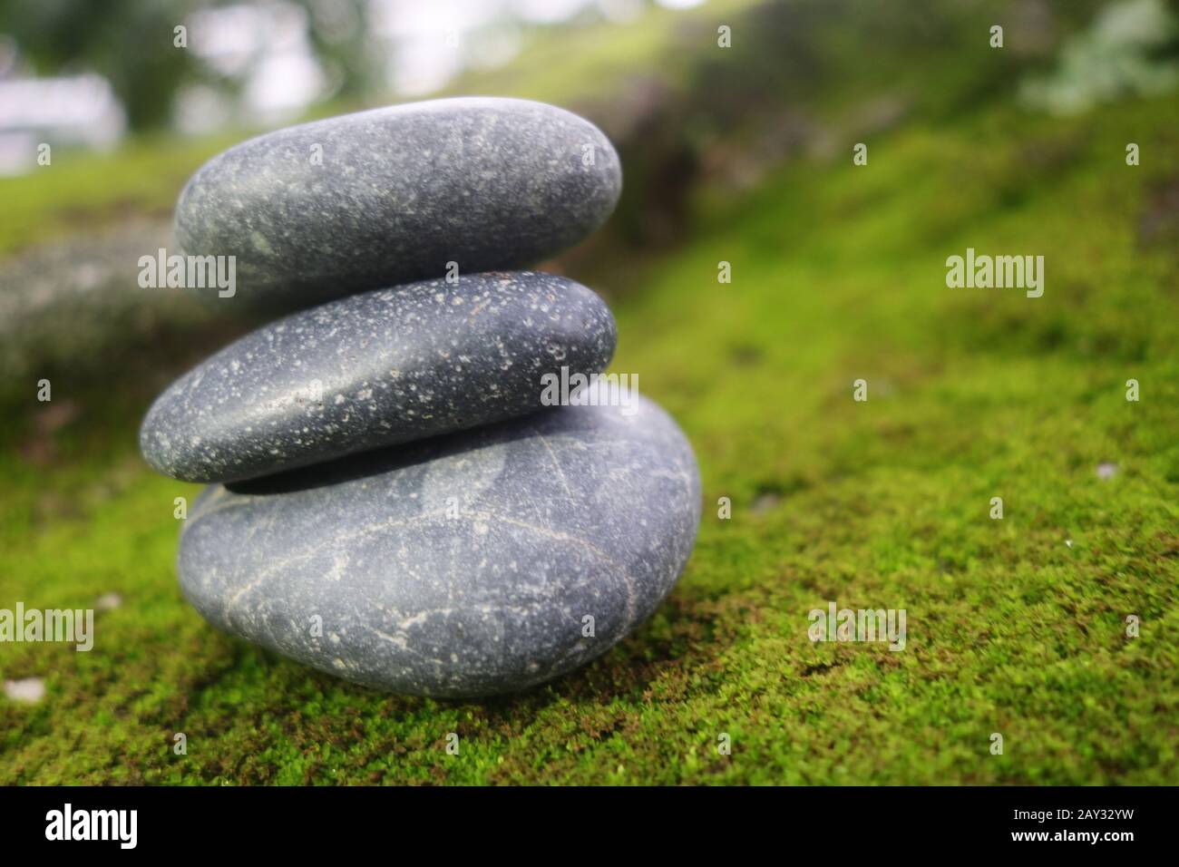 Stack of pebble stones Stock Photo - Alamy