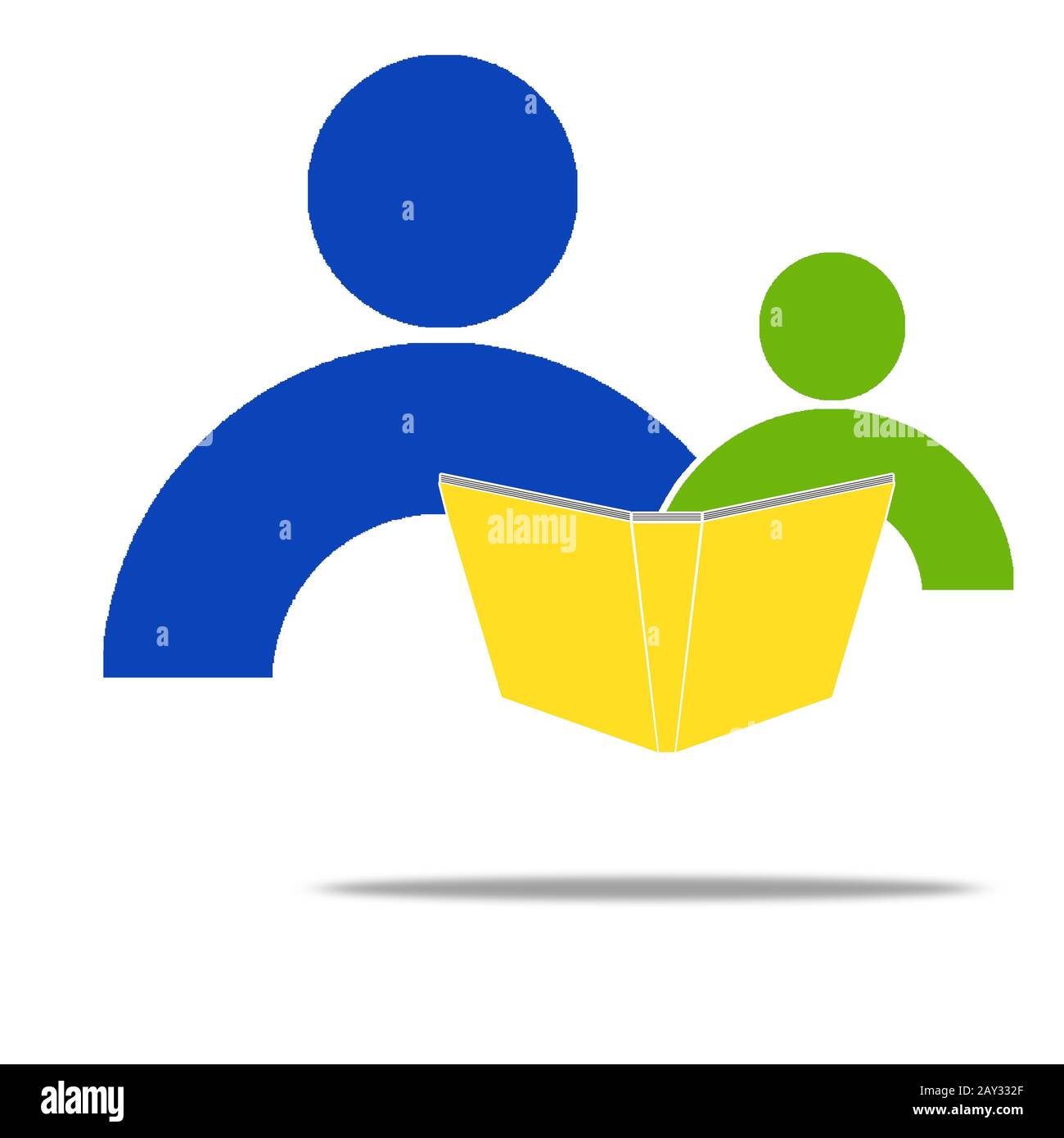 Boy reading book library Cut Out Stock Images & Pictures - Alamy