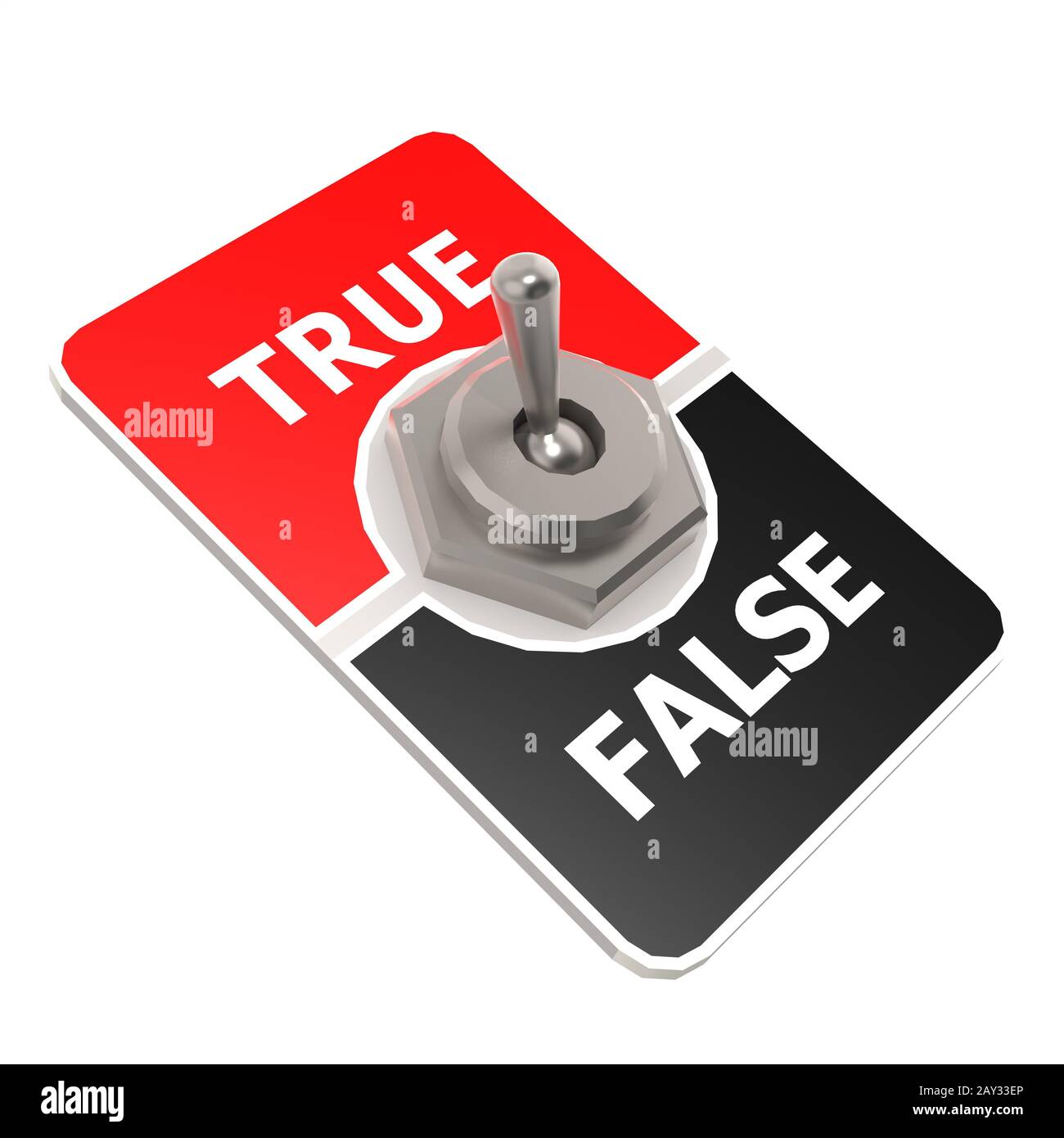 True toggle switch Stock Photo - Alamy