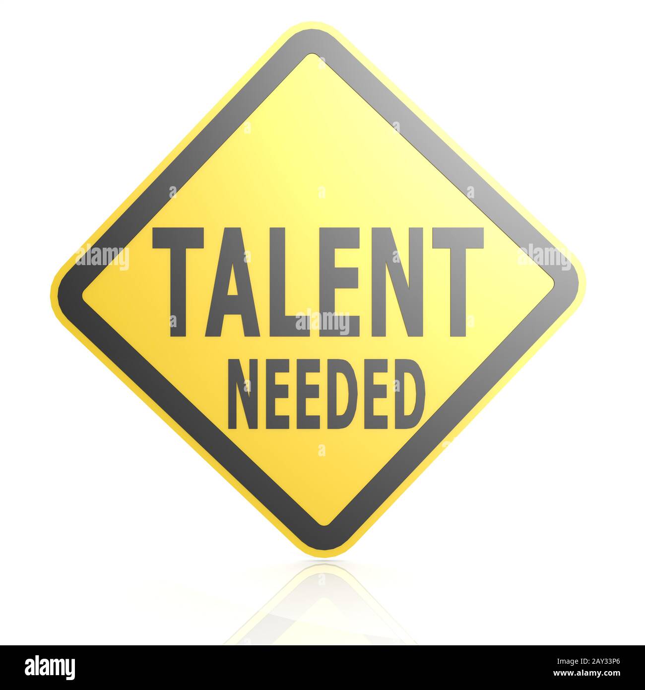 Talent needed road sign Stock Photo - Alamy