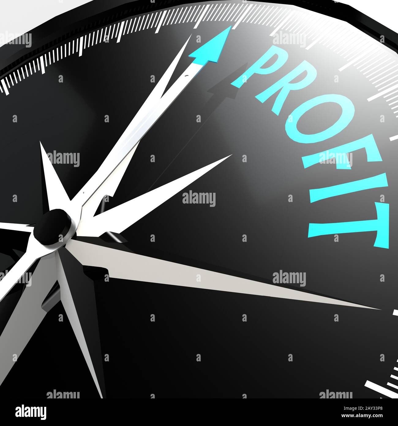 Profit word on compass Stock Photo - Alamy