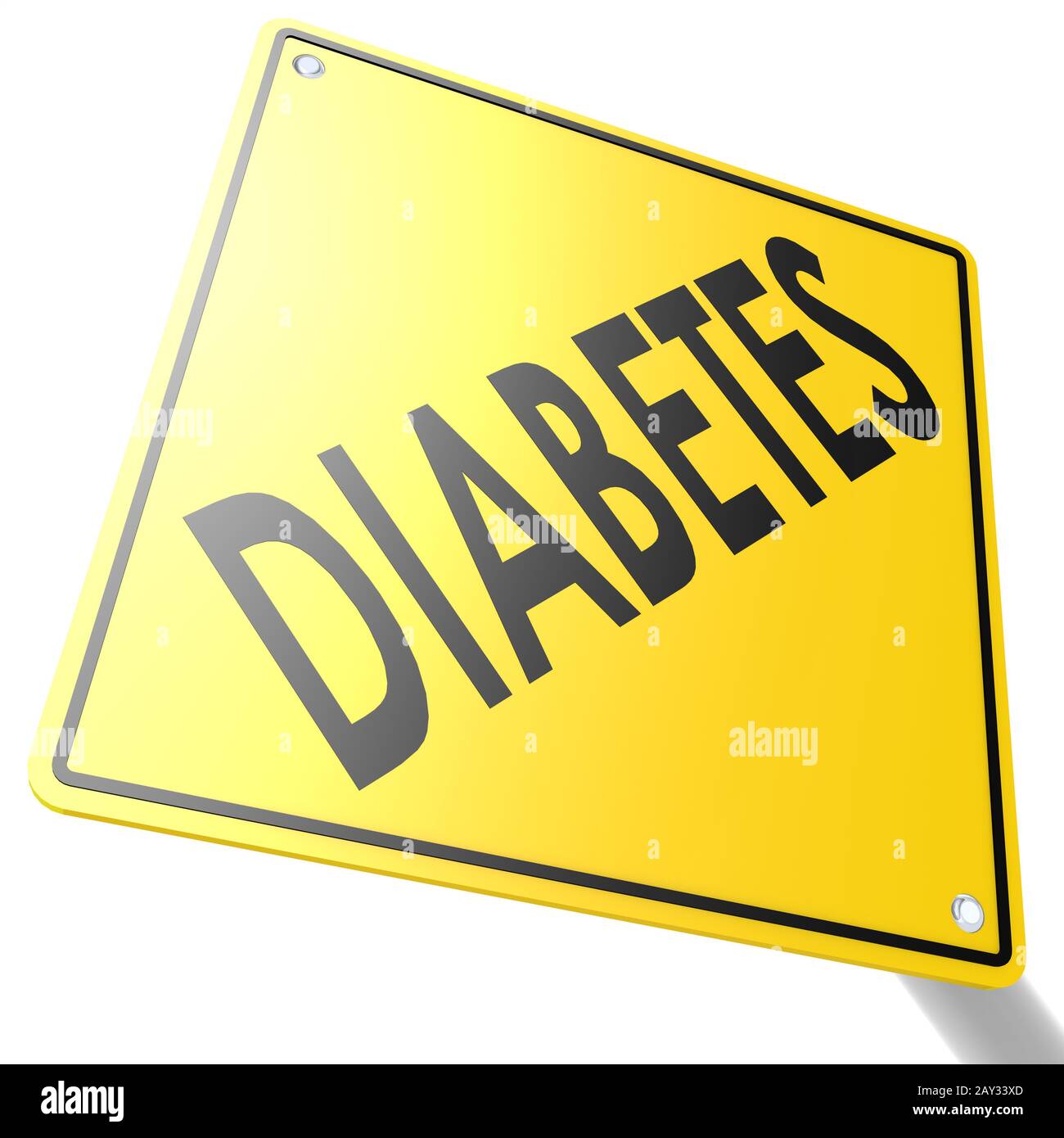 Road sign with diabetes Stock Photo - Alamy