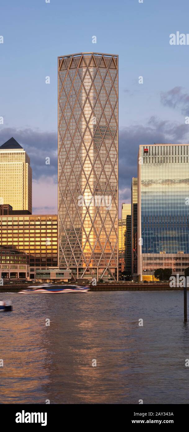 Front elevation in afternoon light. Newfoundland Tower, London, United ...