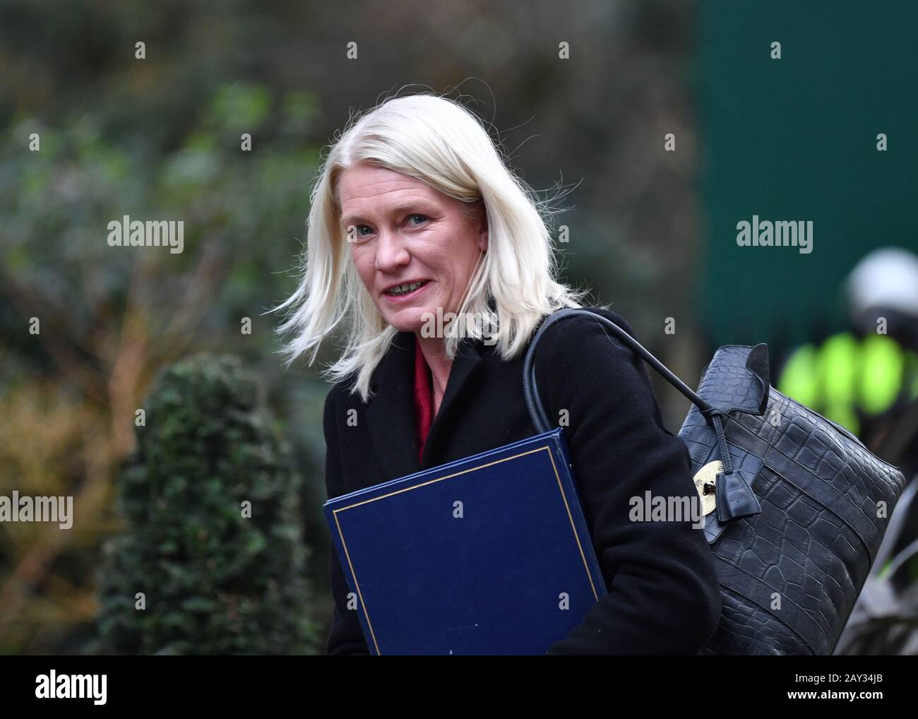 Downing Street, London, UK. 14th February 2020. Amanda Milling MP ...