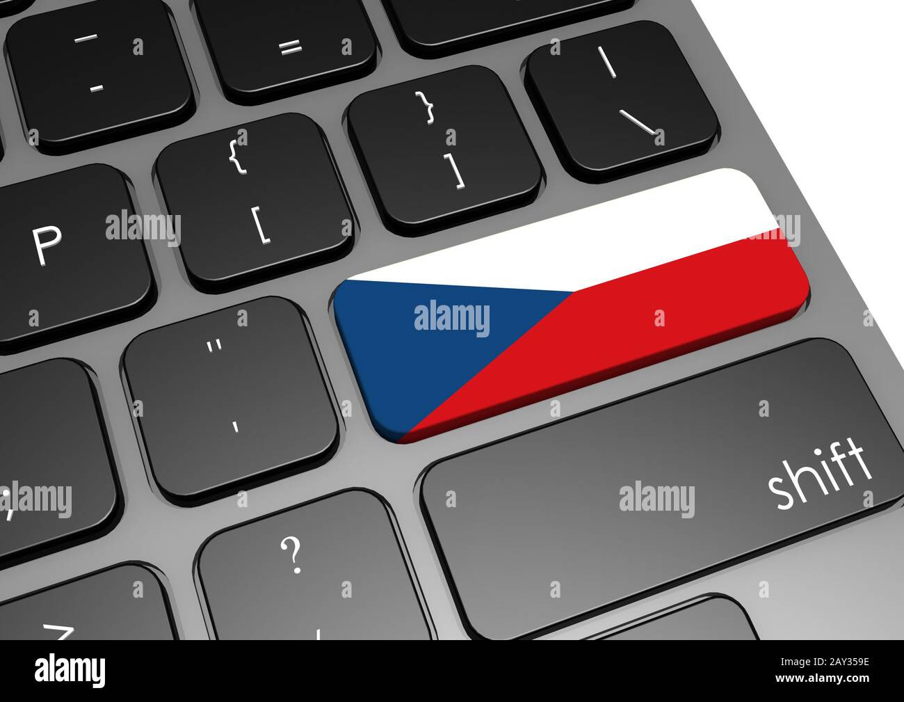 Czech republic flag button hi-res stock photography and images - Alamy